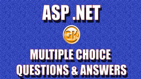 Chapter Wise Asp Net Multiple Choice Questions Mcqs And Answers