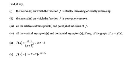 Solved Find If Any I The Interval S On Which The