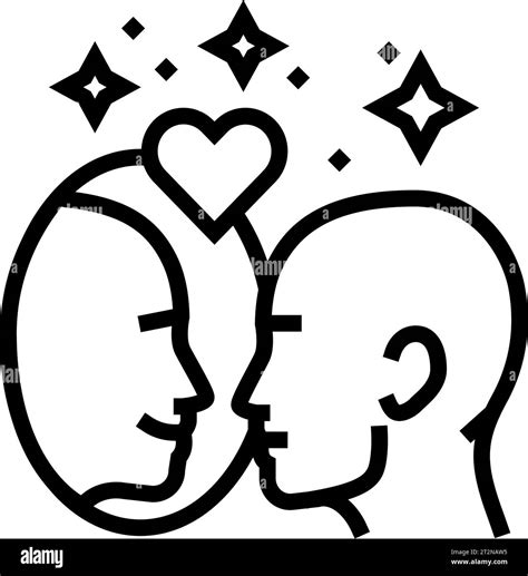 Positive Affirmations Motivation Line Icon Vector Illustration Stock