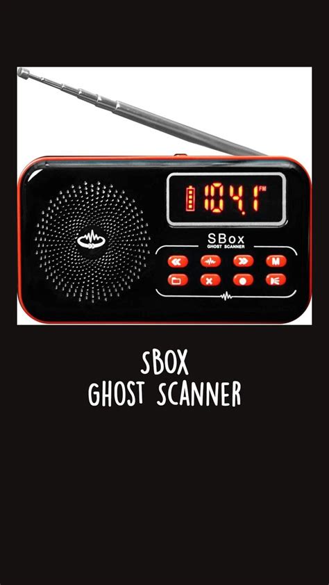 Sbox Ghost Scanner Paranormal Investigations Device