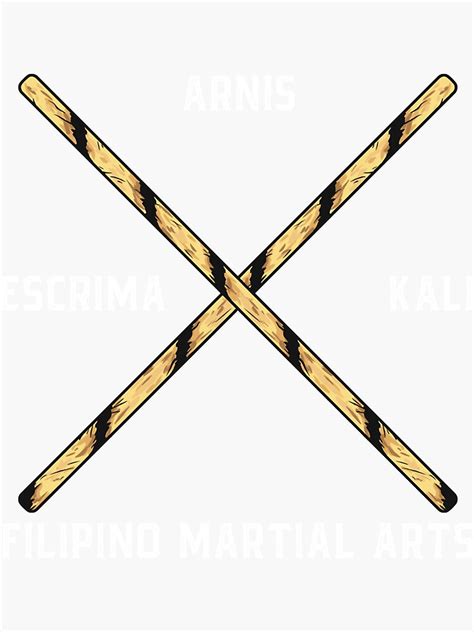 Filipino Martial Arts Arnis Kali Eskrima Fma Escrima Sticks Sticker