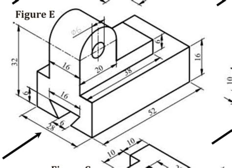 Solved Draw The Three Orthographic Views Of The Object Top View