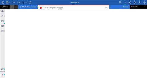 Dwh Reporting Error The Xts Engine Is Stopped In Cloud Insight