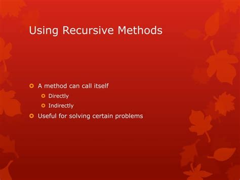 Module 4 Methods And Parameters Ppt