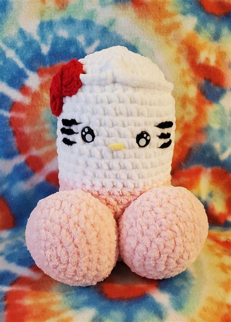 Hello Kitty Plush Hello Spitty Handmade Hello Kitty Inspired Penis
