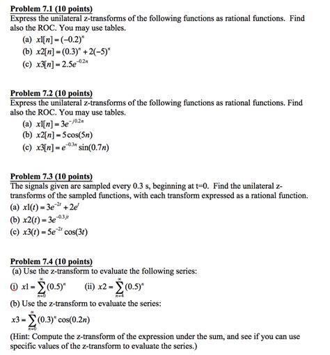 Solved Problem 71 10 Points Express The Unilateral
