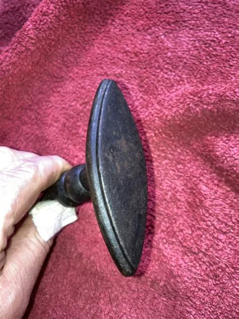 ANTIKER TÜRKNAUF TÜRZIEHER Barock Eisen Türbeschlag Selten EUR 28 00