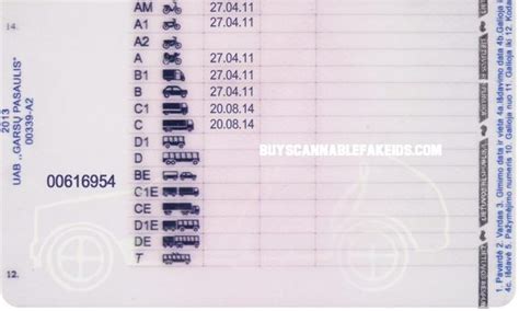 Lithuania Fake Driver License Scannable Buy Scannable Fake Id Best