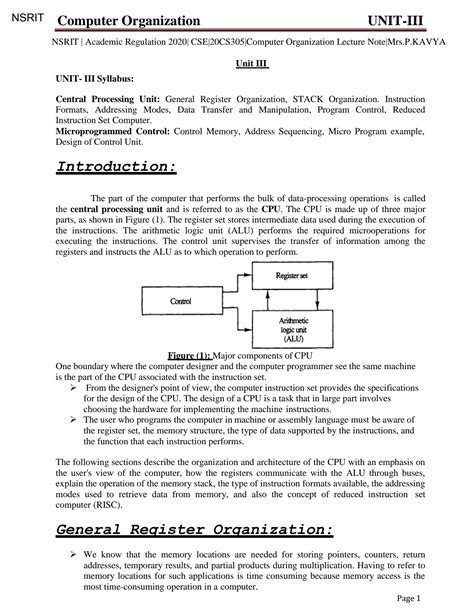 Solution Ii I Co Unit Iii Lecture Notes Studypool
