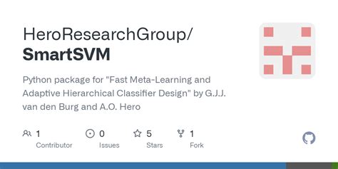 GitHub HeroResearchGroup SmartSVM Python Package For Fast Meta Learning And Adaptive