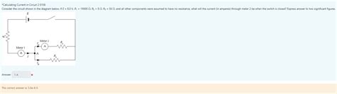Solved Calculating Current In Circuit 2 0106 Consider The Chegg Com