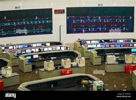 The Inside Views Of Beijing Metro Network Control Center Which Is The Largest Rail Transit