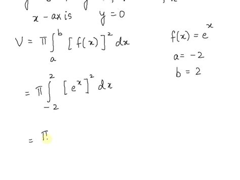 Solved Find The Volume V Of The Solid Obtained By Rotating The Region