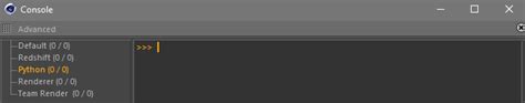 Python Console Manual Cinema D Python Sdk Documentation