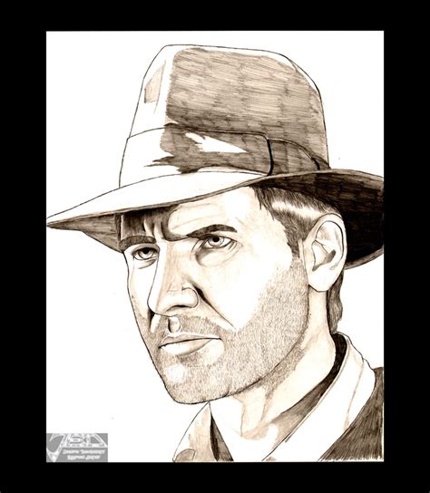 Fan Art Drawing Of Indiana Jones By Joseph Daugherty Ii Fan Art