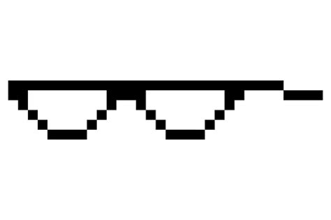 Pixel Glasses Meme Like A Boss Meme Pixelation Accessory Optical