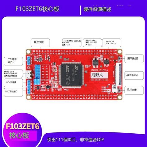 野火stm32開發板 stm32f103zet6核心板 f103核心板 最小系統板 m3 露天市集 全台最大的網路購物市集