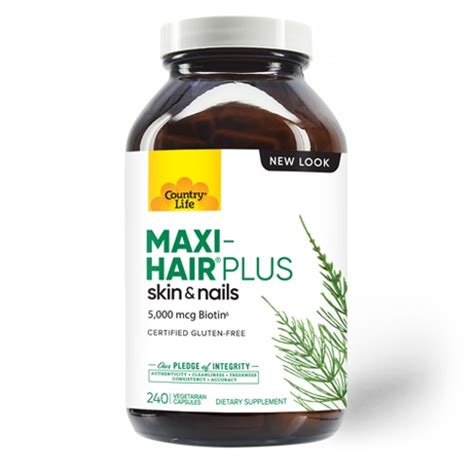 Country Life Maxi-Hair® Plus -- 240 Vegetarian Capsules - Vitacost