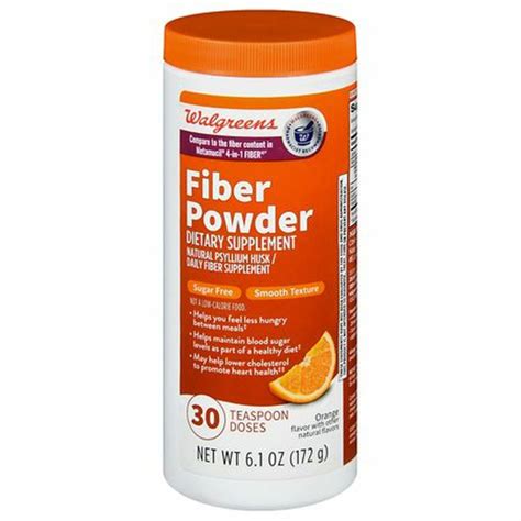 Walgreens Fiber Natural Psyllium Husk Daily Fiber Dietary Supplement