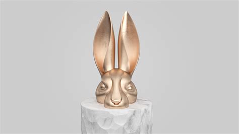 Голова кролика скульптура - 77 фото