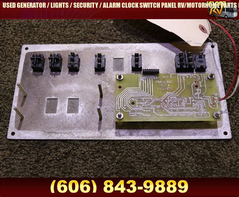 Rv Components Used Generator Lights Security Alarm Clock Switch
