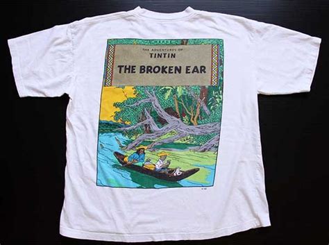 The Adventures Of Tintin タンタン 両面プリント コットンtシャツ 白★タンタンの冒険 Sixpacjoe Web