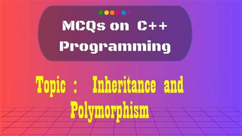 15 C Mcqs On Inheritance And Polymorphism Youtube