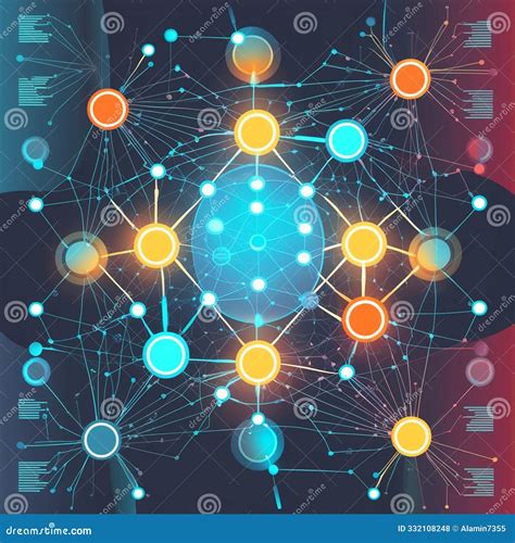 Neural Network Visualization Background Stock Illustration Illustration Of Flow Biology