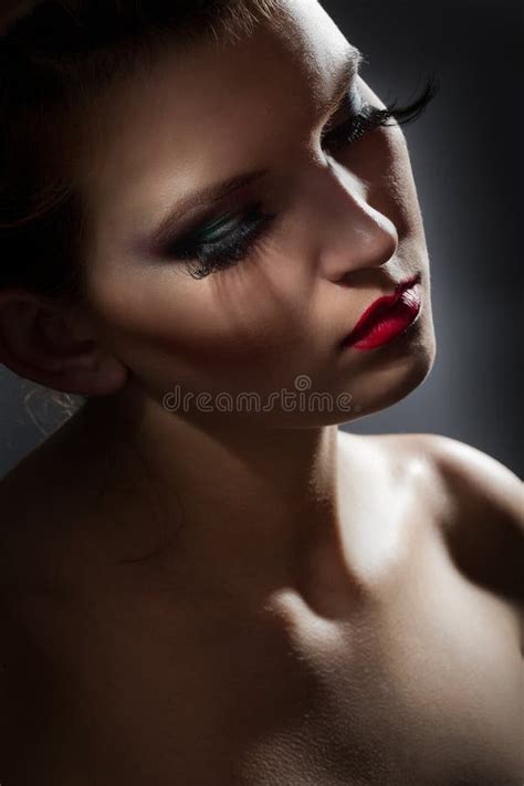 Woman In Darkness Stock Image Image Of Girl Desire