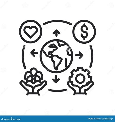 Corporate Social Responsibility Initiatives Design Stock Vector Illustration Of Corporate