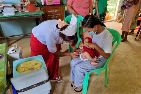 နောင်ချိုမြို့နယ်တွင် အသက်၂နှစ်အောက် ကလေးငယ်များအား ပုံမှန်ကာကွယ်ဆေး