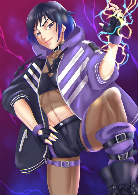 Tekken Fanart Purple Lightning By Kasey N Moore On Deviantart