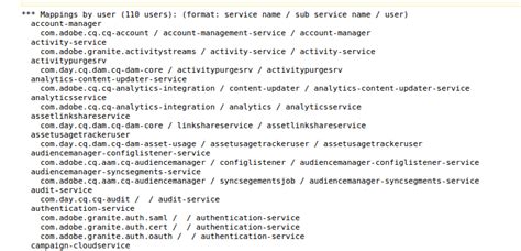 AEM Service User Mapper Do You Really Know It AEM Corner