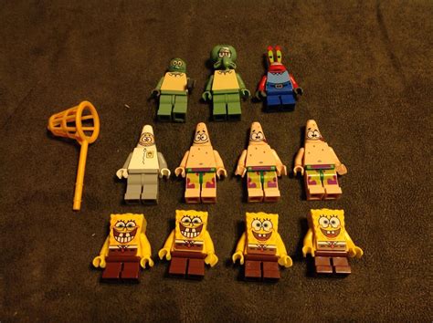 11 Lego Spongebob Minifigures Including Spongebob Mr Krabs Patrick