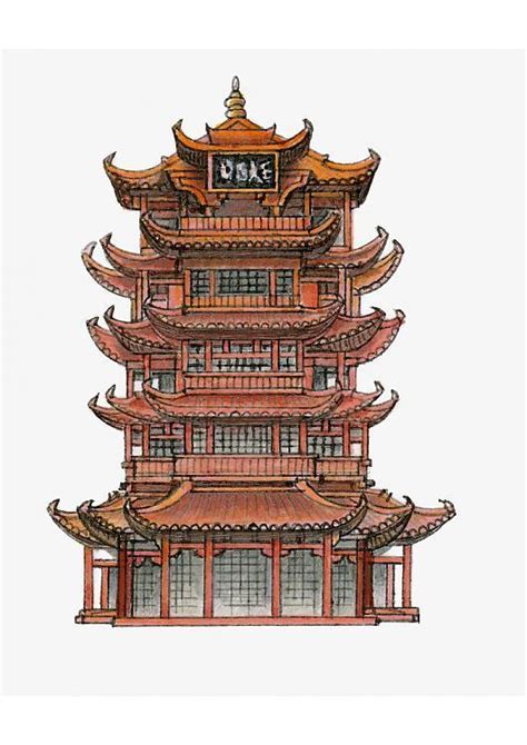 Print Of Illustration Of Classical Chinese Storied Building Building