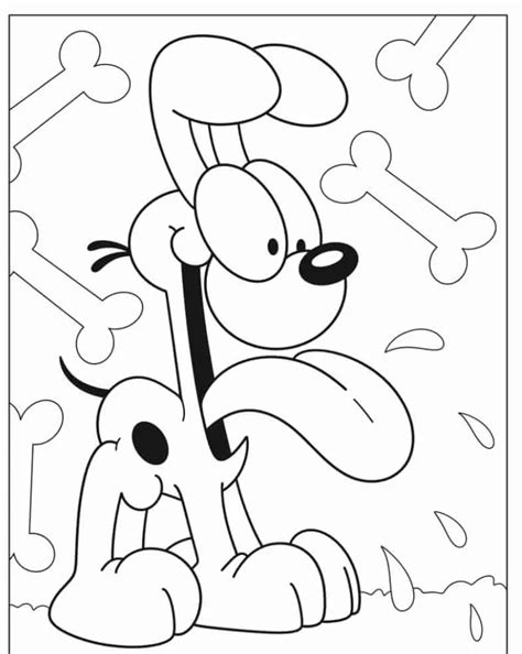20 Dibujos Para Colorear De Garfield Diviértete Con El Gato Más Vago