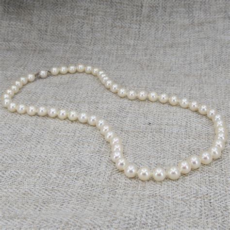 7 75mm Akoya Pearl Necklace Coppins Jewellery