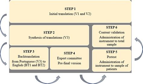 Flowchart Of Stages Of Cross Cultural Adaptation And Content Validation