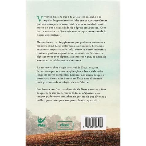 O Agir Invisível De Deus Mega Livros