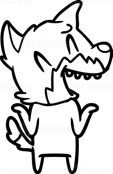 Laughing Fox Cartoon Icon 40745323 Png