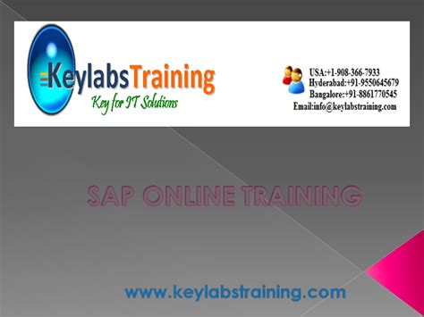 SAP ONLINE TRAINING Pptx PowerPoint Presentation PPT