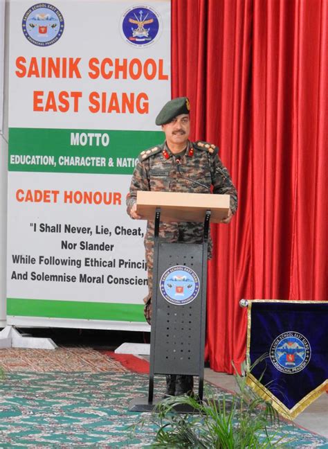 Felicitation Programme Adg Ncc Rolling Trophy Sainik School East Siang