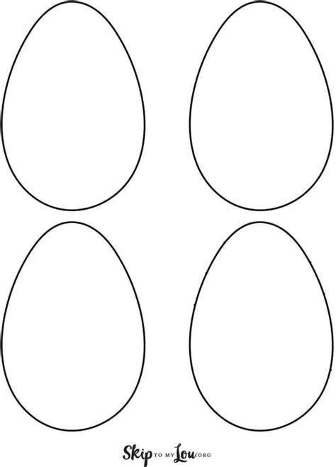 Egg Stencil Printable Plan Your Year Easily