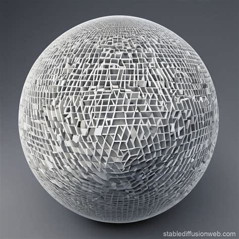 Sphere With Quadrilateral Grid Pattern Stable Diffusion Online