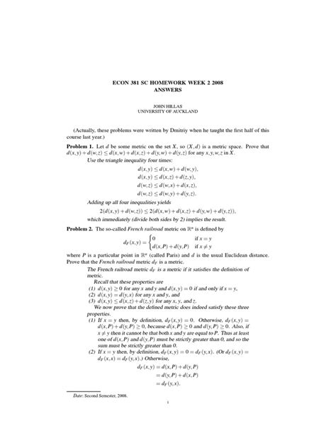 Real Analysis Homework Solutions Pdf Metric Mathematics