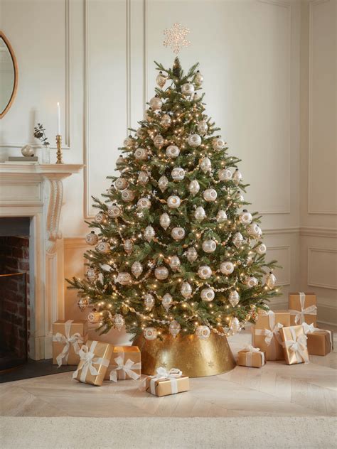 Gold Decorated Christmas Tree How To Style A Cozy And Elegant Blue And