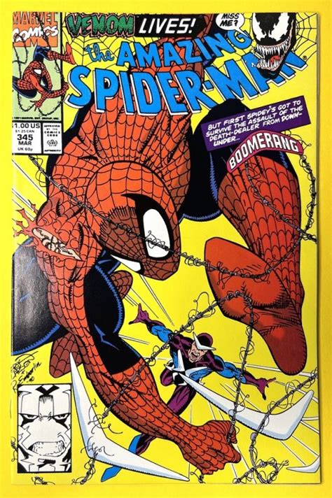 Amazing Spider Man 345 Cletus Kasady Gets Infected Venom 1991 Comic Books Copper Age