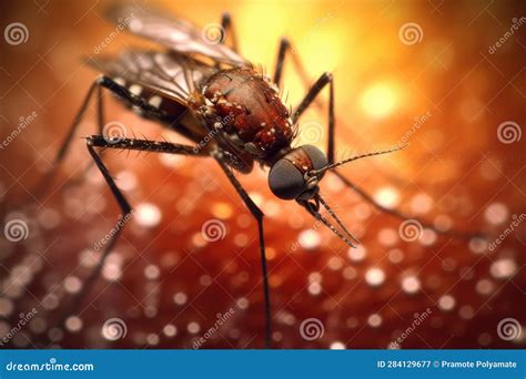 Aedes Mosquito Vector Illustration Zika Dengue Chikungunya Threat
