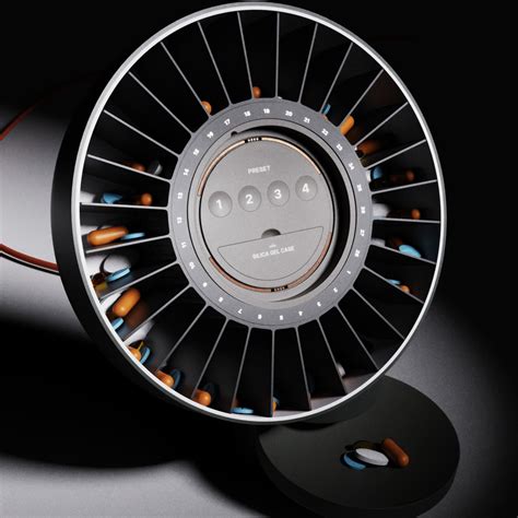 Ultra Minimalist Digital Clock Is Actually A Pill Dispenser In Disguise