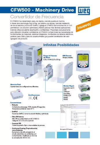 Variador De Frecuencia Weg Cfw Hp F V Modulo Ios En Venta En Quito Pichincha Quito